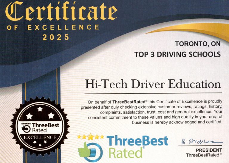 Hi-Tech Driver Education Driving School Brampton - Low Cost Driving ...
